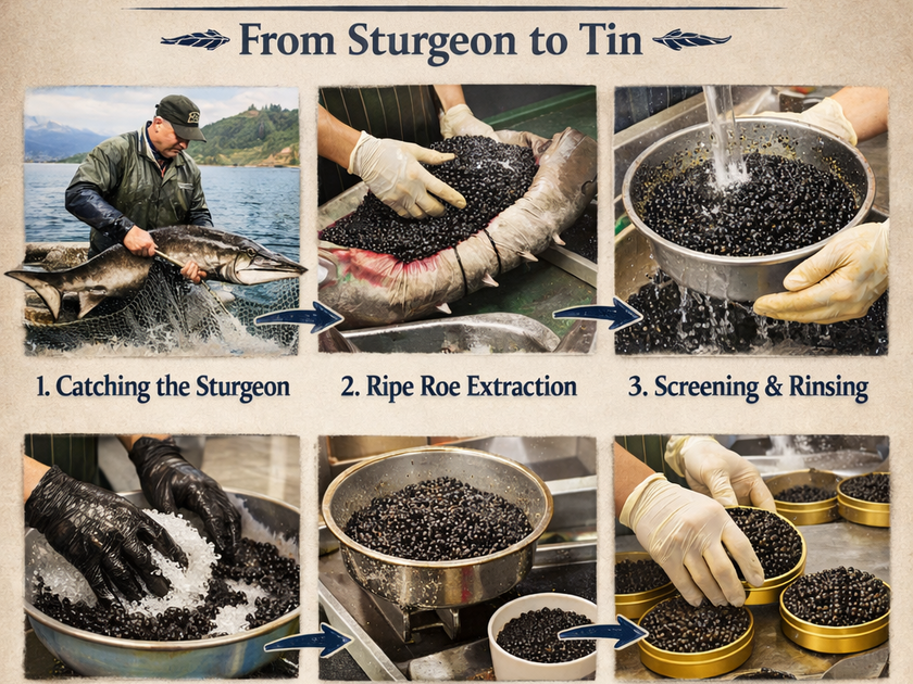 How Caviar Is Harvested: From Sturgeon to Tin – Caviar Lover