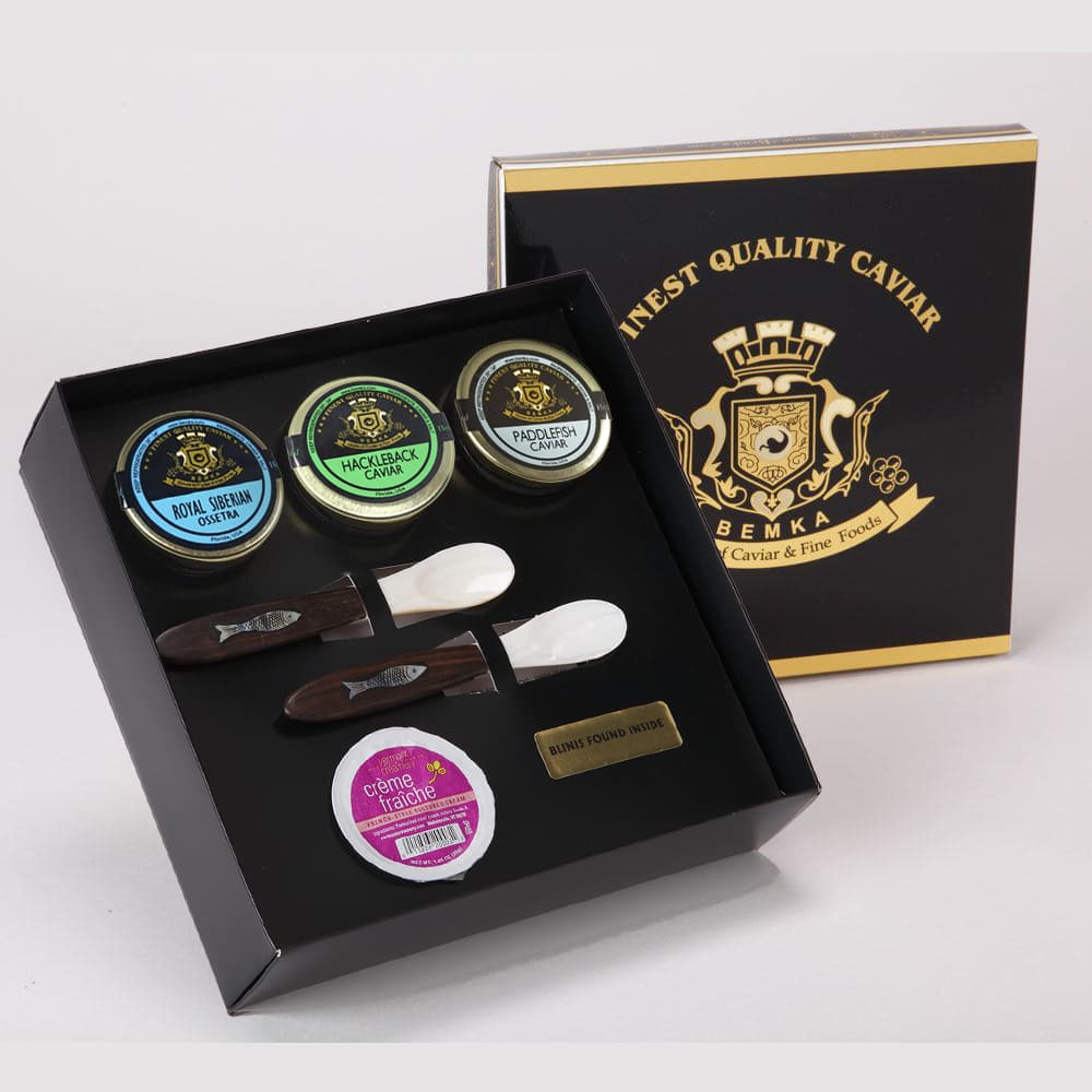 Classic Caviar Gift Box Triad – Caviar Lover