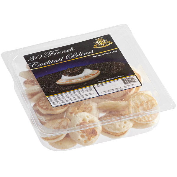 French Mini Blinis 30 Count – Caviar Lover