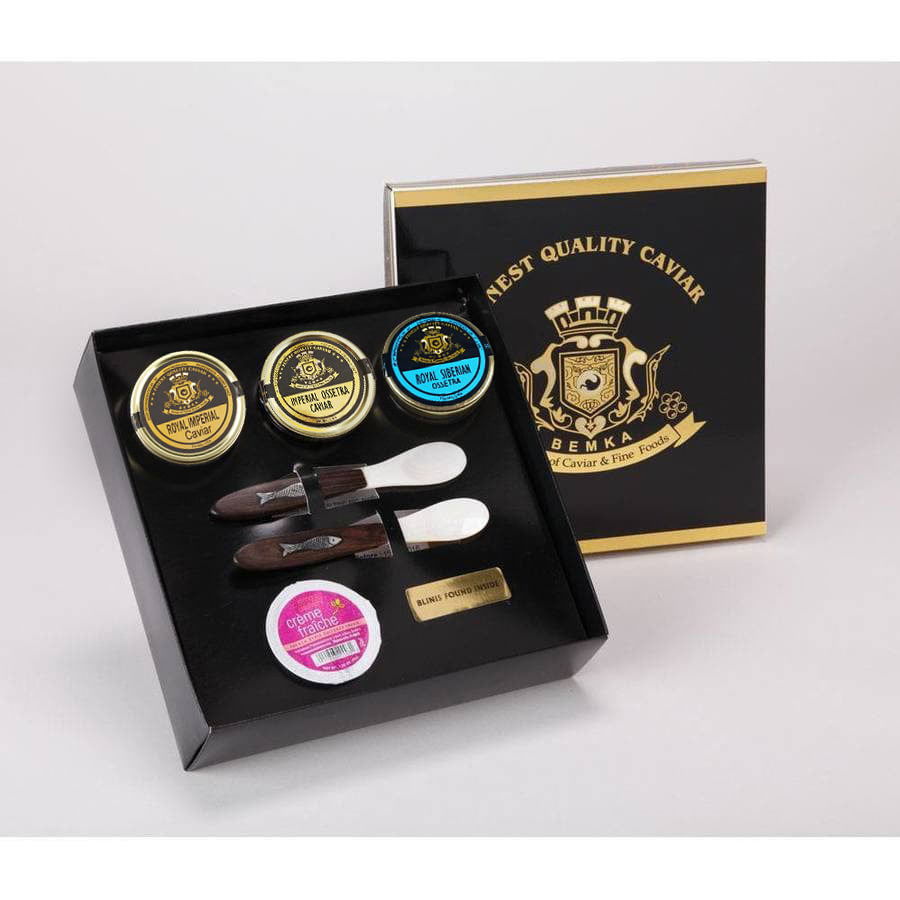 Prestige Caviar Gift Box Triad – Caviar Lover